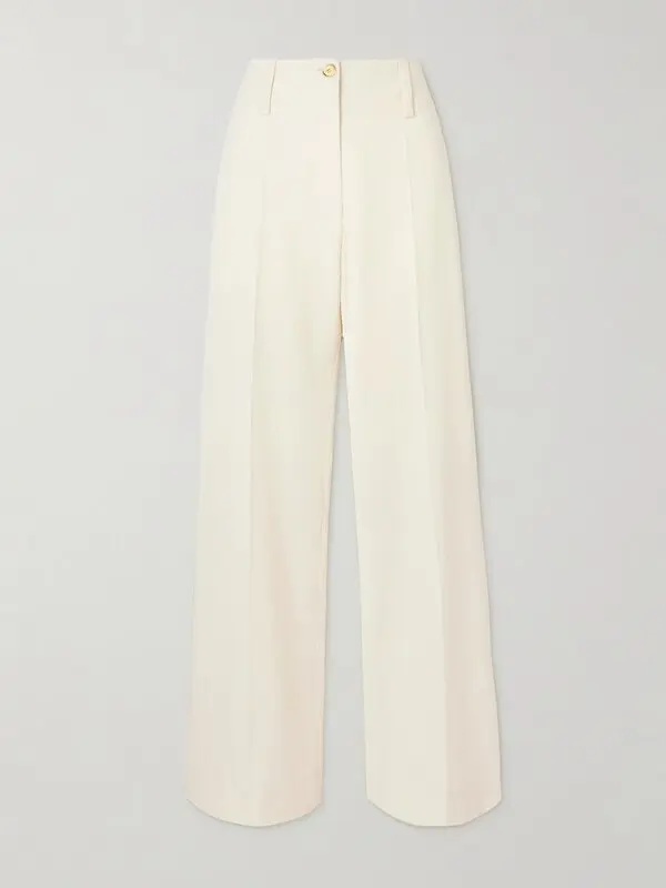 PATOU Stretch Wool-twill Tapered Trousers