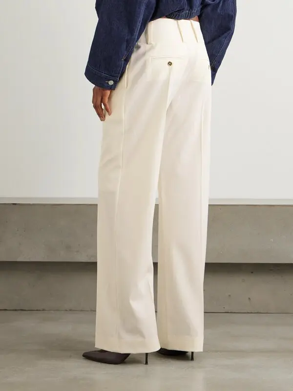 PATOU Stretch Wool-twill Tapered Trousers