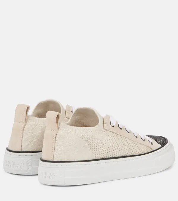 Brunello Cucinelli Monili Low-top Sneakers - Beige