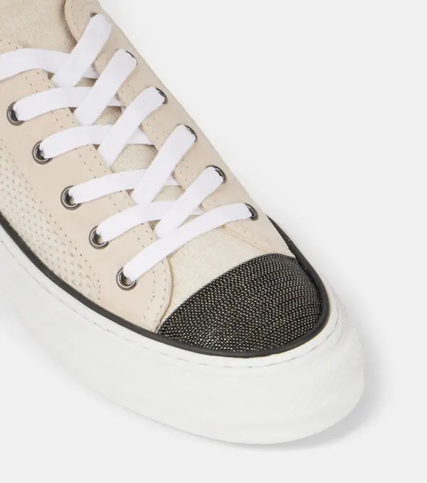 Brunello Cucinelli Monili Low-top Sneakers - Beige