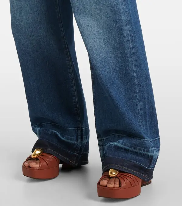 Ag Wide-leg Denim Jeans