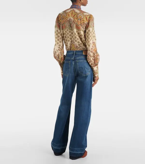 Ag Wide-leg Denim Jeans