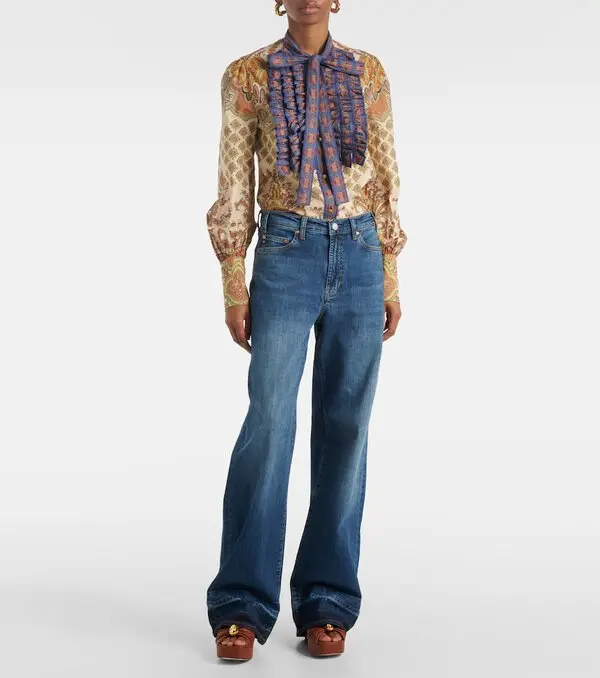 Ag Wide-leg Denim Jeans