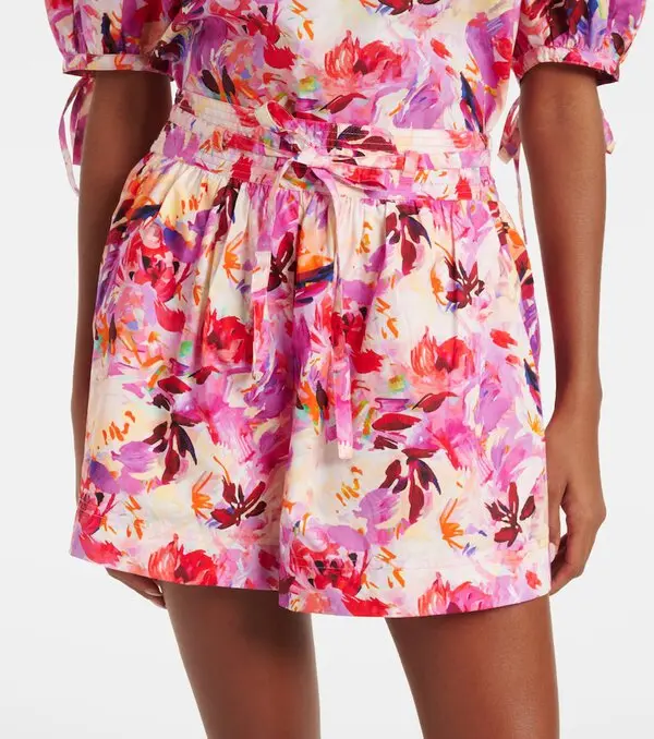 Ulla Johnson Rowan Floral Cotton Shorts - Multicoloured