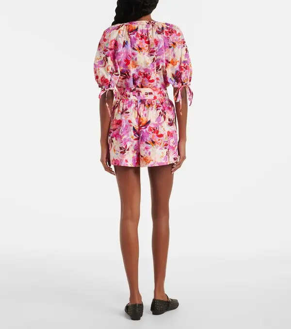 Ulla Johnson Rowan Floral Cotton Shorts - Multicoloured