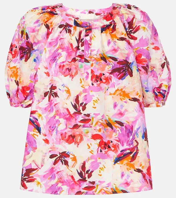 Ulla Johnson Vienne Floral Cotton Blouse - Multicoloured