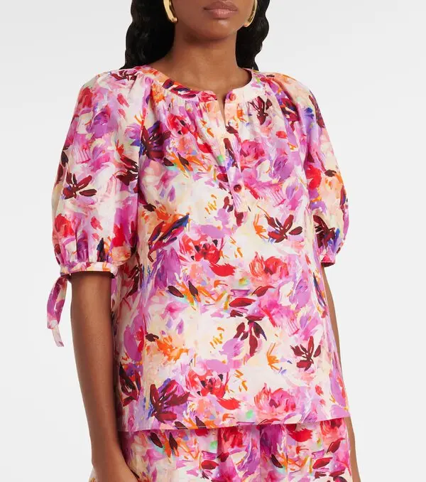 Ulla Johnson Vienne Floral Cotton Blouse - Multicoloured