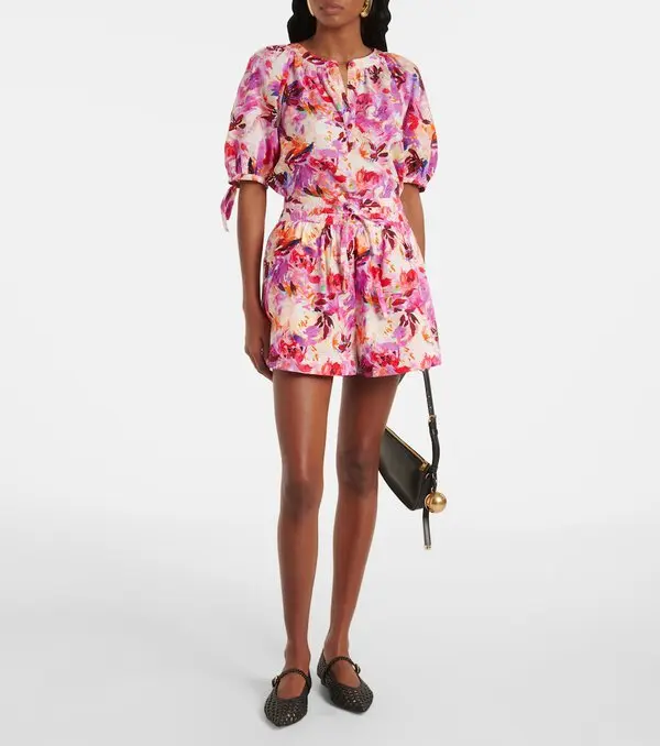 Ulla Johnson Vienne Floral Cotton Blouse - Multicoloured