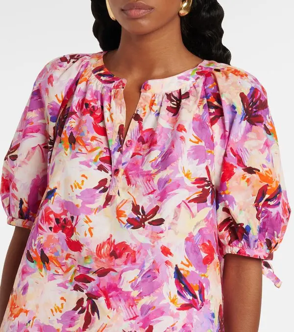 Ulla Johnson Vienne Floral Cotton Blouse - Multicoloured