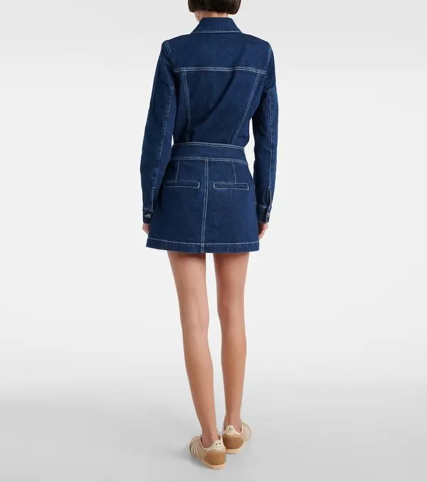 Veronica Beard Bowen Denim Miniskirt