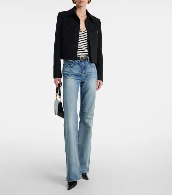 NILI LOTAN Britt Halterneck Cotton Jersey Top