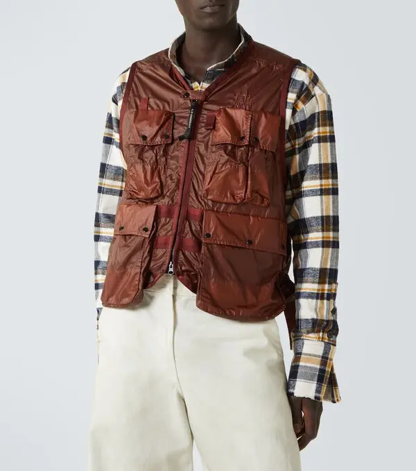 C.P. COMPANY Cs Ii Logo Technical Vest - Brown