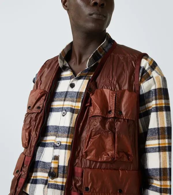 C.P. COMPANY Cs Ii Logo Technical Vest - Brown
