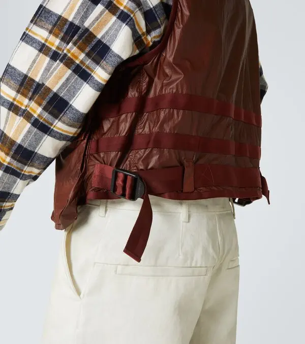C.P. COMPANY Cs Ii Logo Technical Vest - Brown
