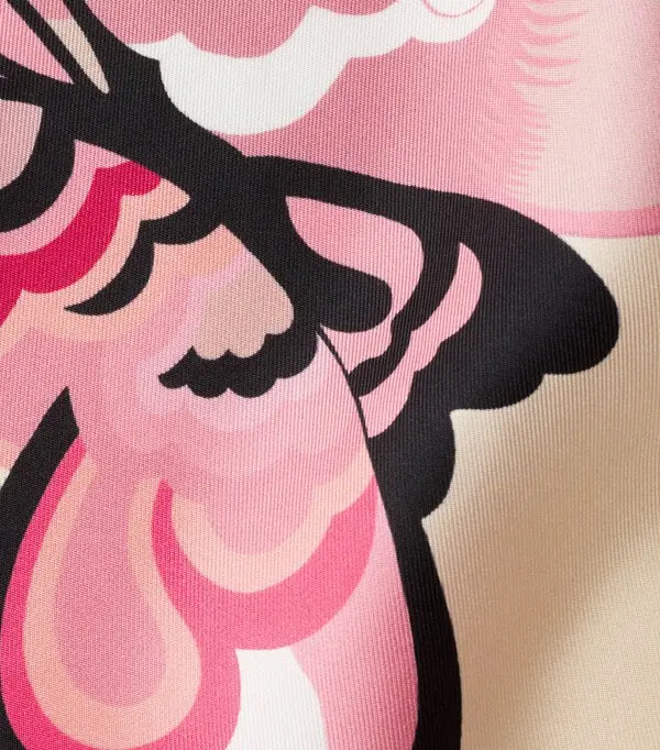 Prada Silk Lady Print Scarf - Pink