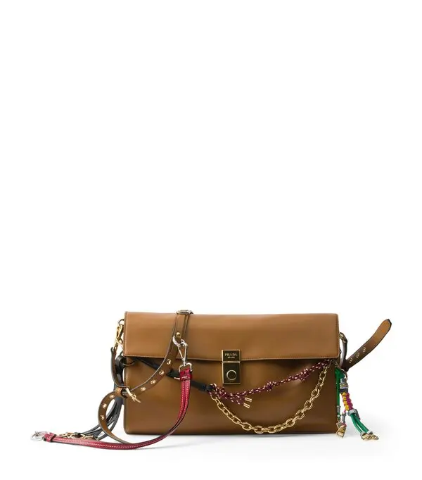 Prada Soft Sound Shoulder Bag - Brown