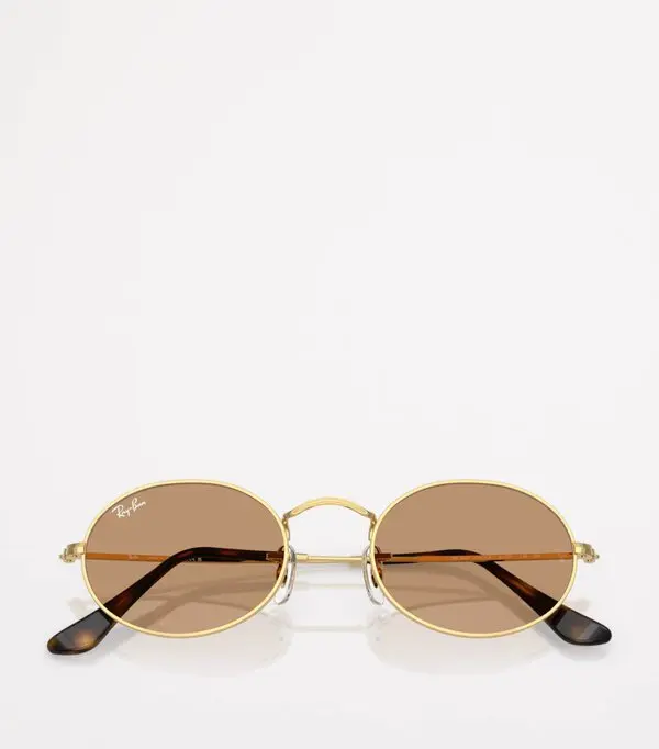 Ray-ban Rb3547 Oval Metal Sunglasses