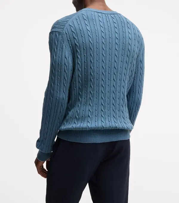 BOSS Cotton-cashmere Cable-knit Sweater