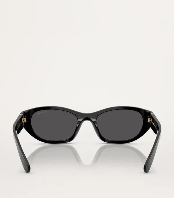 Miu Miu Acetate Square Sunglasses - Black