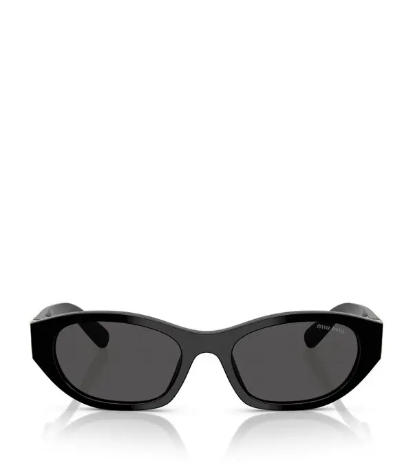 Miu Miu Acetate Square Sunglasses - Black