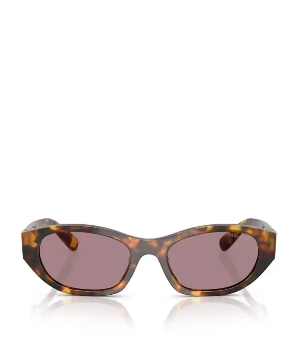 Miu Miu Acetate Square Sunglasses - Brown