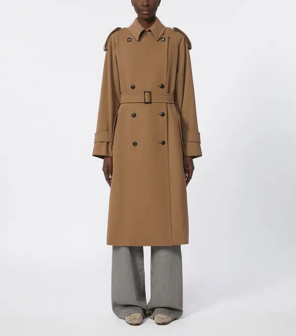 Max Mara Virgin Wool Trench Coat