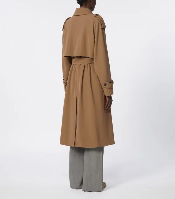Max Mara Virgin Wool Trench Coat
