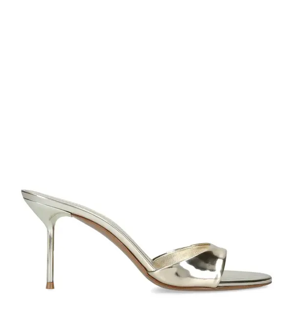Paris Texas Metallic Leather Lidia Mules 70 - Gold
