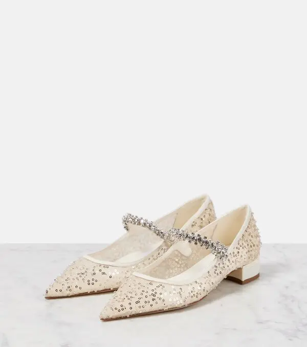 JIMMY CHOO Embellished Mary Jane Pumps