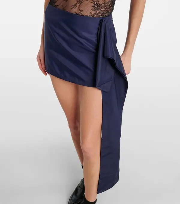 SELF-PORTRAIT Draped Miniskirt
