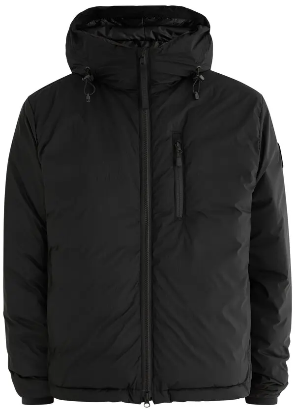 Canada Goose Lodge Hooded Ripstop Shell Jacket - Black