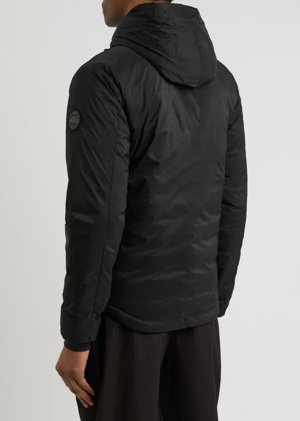 Canada Goose Lodge Hooded Ripstop Shell Jacket - Black
