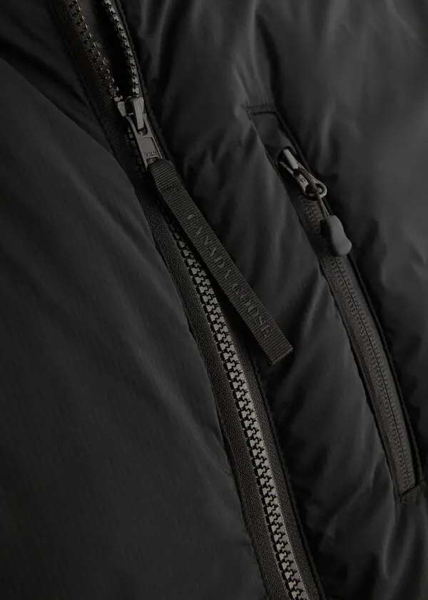 Canada Goose Lodge Hooded Ripstop Shell Jacket - Black