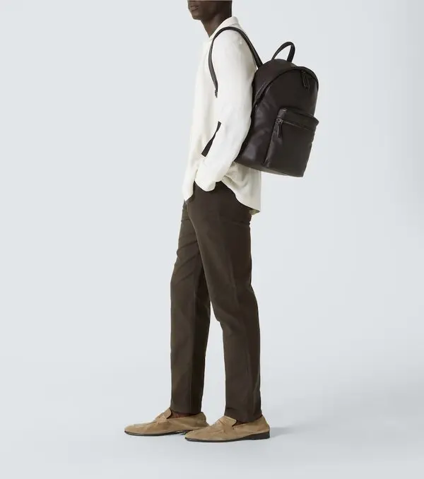 Zegna Secondskin Leather Backpack
