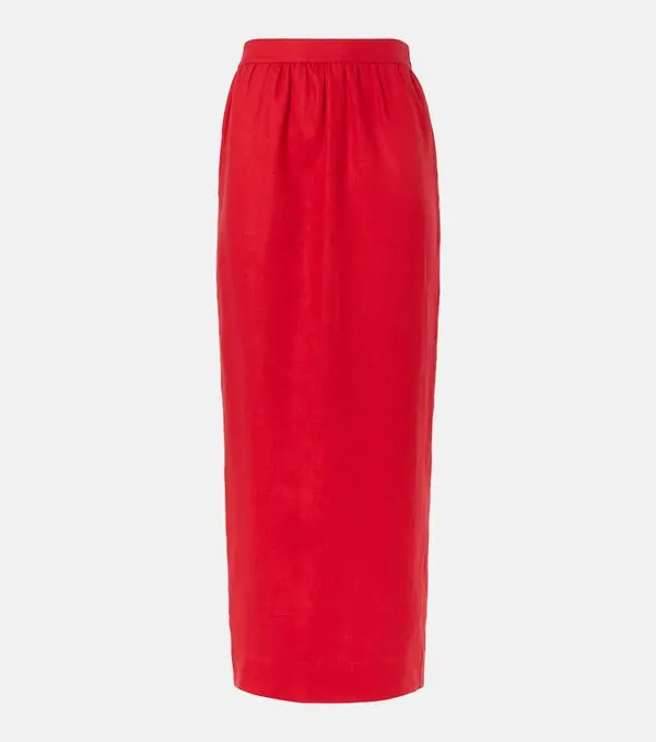 Posse Bonnie Linen Pencil Skirt
