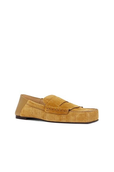 Jacquemus Les Mocassins Carre Penny Loafers - Camel