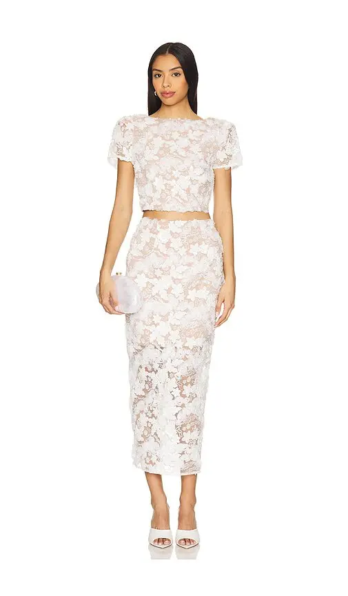 ELLIATT Vonni Sequestrated Floral Crop Top