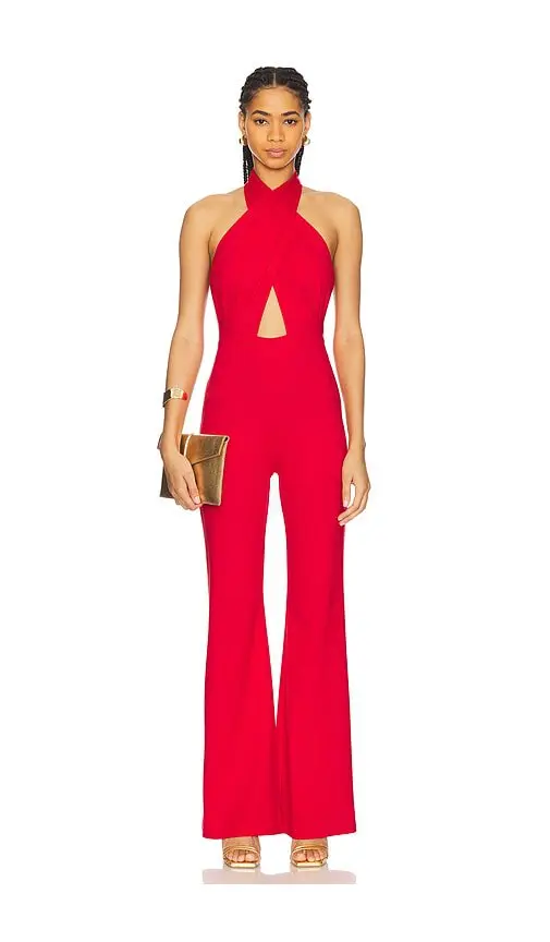 Amanda Uprichard X Revolve Zahara Jumpsuit - Red