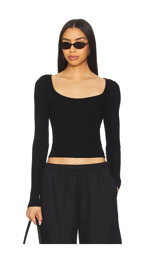 Enza Costa Silk Knit Ballet Top