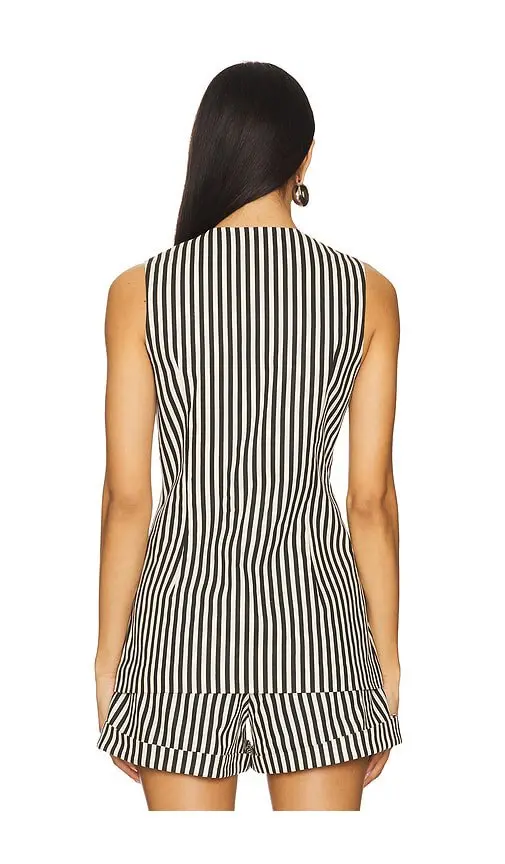 SIMONMILLER Del Mar Linen Vest - Black