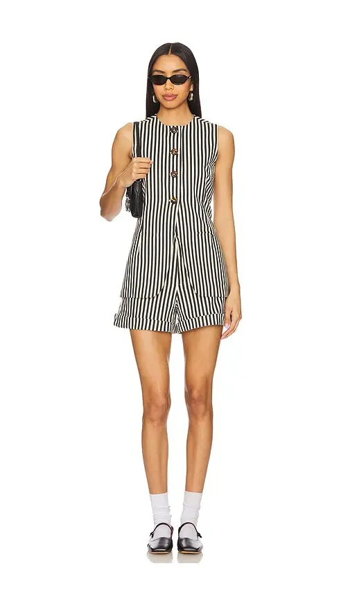 SIMONMILLER Del Mar Linen Vest - Black