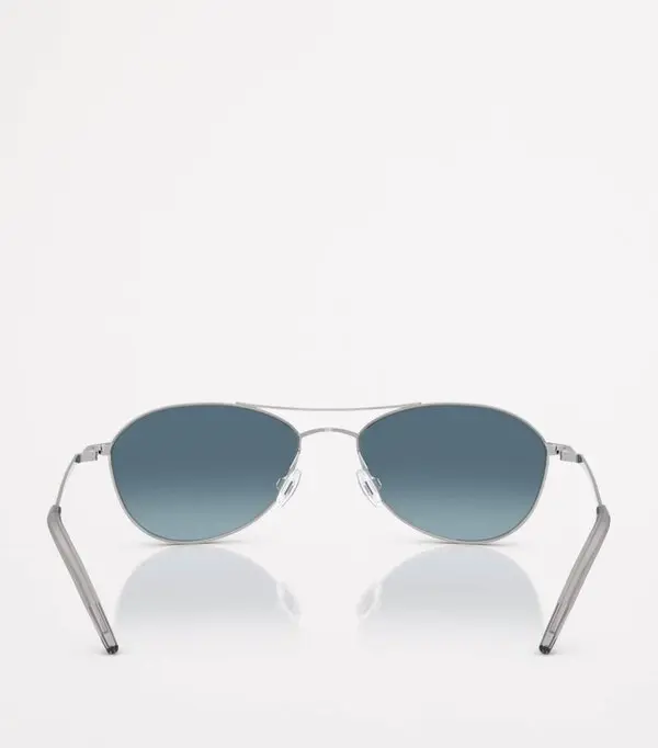 Oliver Spencer Aero Ii Aviator Sunglasses - Silver