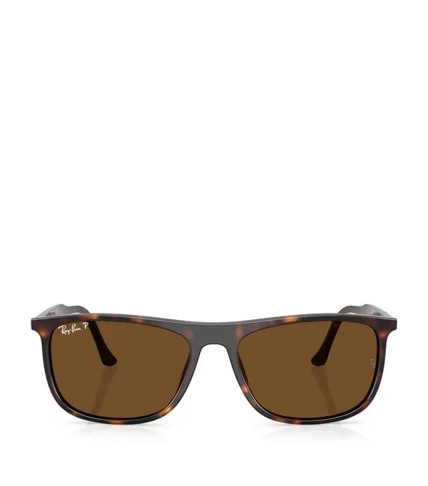 Ray-ban Rb2216 Rectangle Sunglasses - Brown