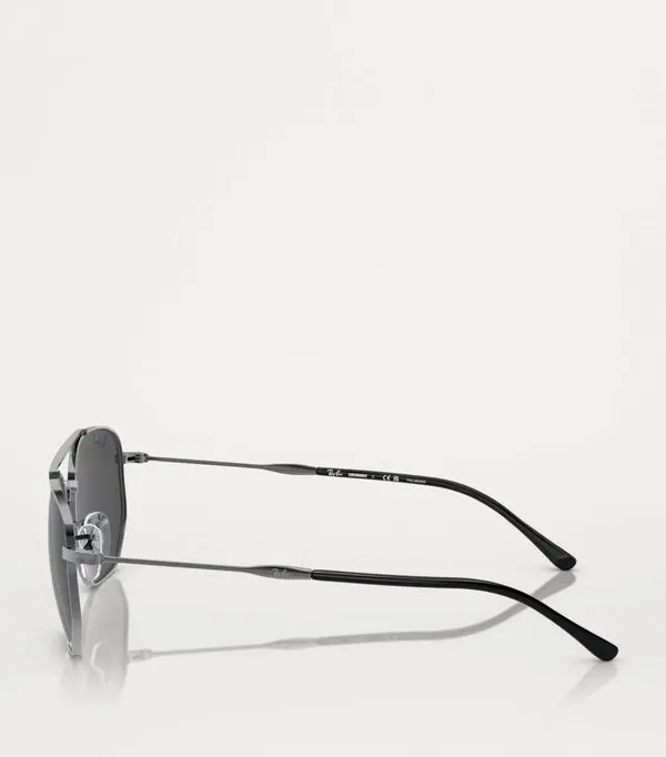 Ray-ban Metal Full Rim Octagon Sunglasses - Grey
