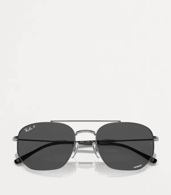 Ray-ban Metal Full Rim Octagon Sunglasses - Grey