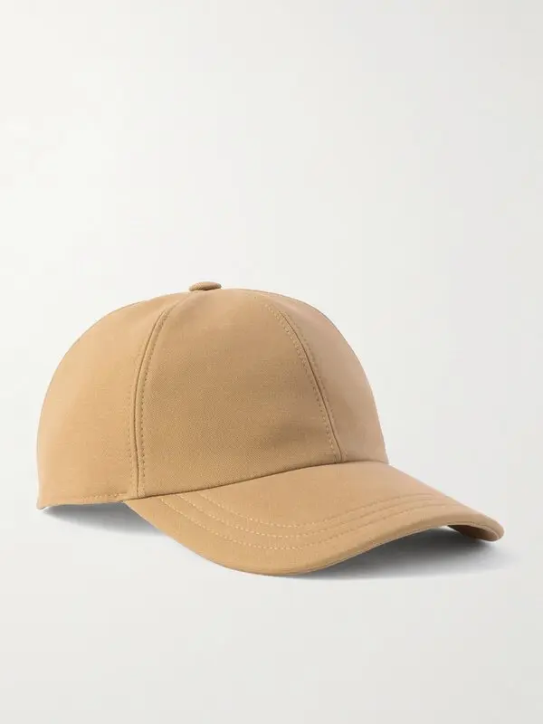 THE ROW Cotton And Cashmere-blend Baseball Cap - Neutrals