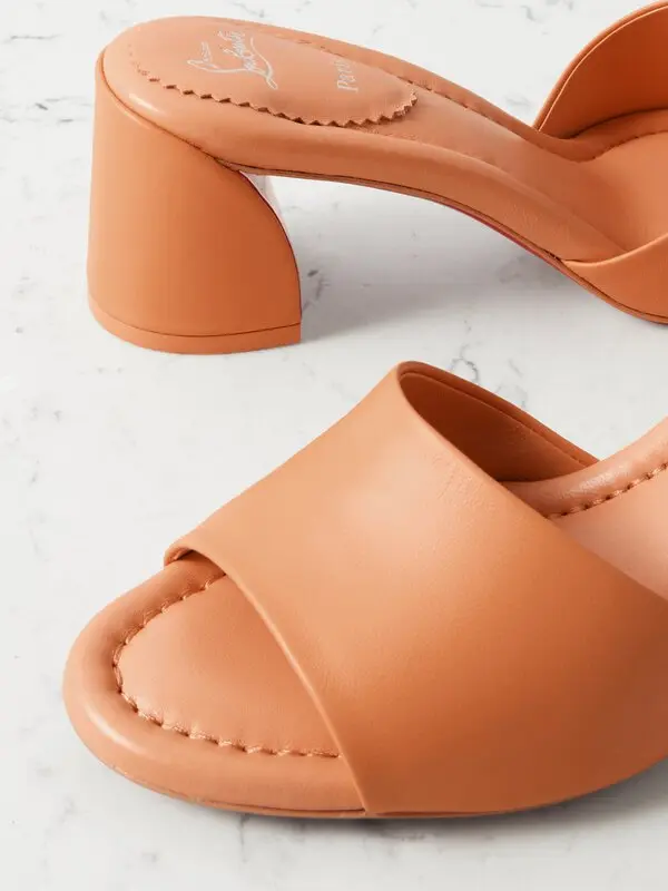 CHRISTIAN LOUBOUTIN Jane 55 Leather Mules