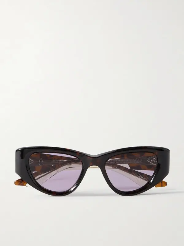 JACQUES MARIE MAGE Seymour D-frame Acetate Sunglasses - Tortoiseshell
