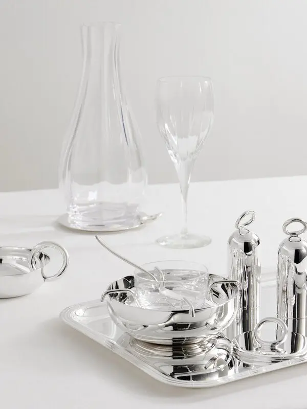 Christofle Vertigo -plated Caviar Serving Set