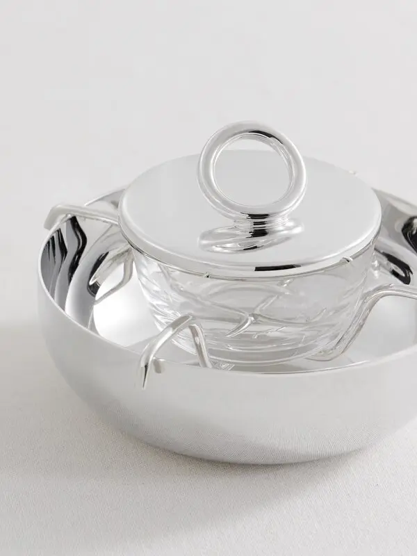 Christofle Vertigo -plated Caviar Serving Set